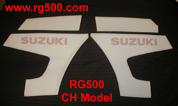 Suzuki RG500 "CH" Model Decal Kit: RG500.com